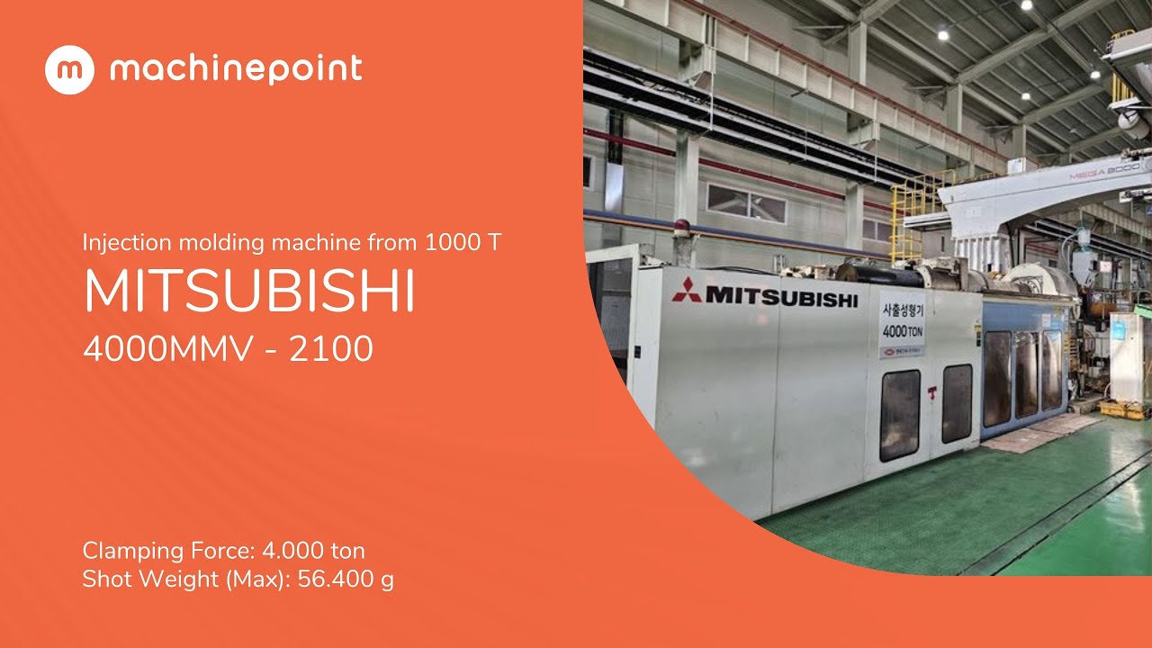 MITSUBISHI 4000MMV - 2100 Injection molding machine from 1000 T ...