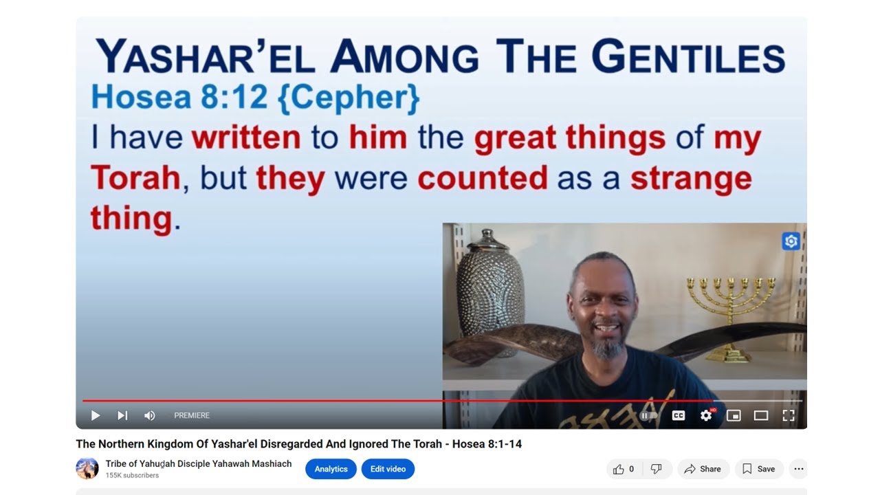 The Northern Kingdom Of Yashar'el Disregarded And Ignored The Torah ...
