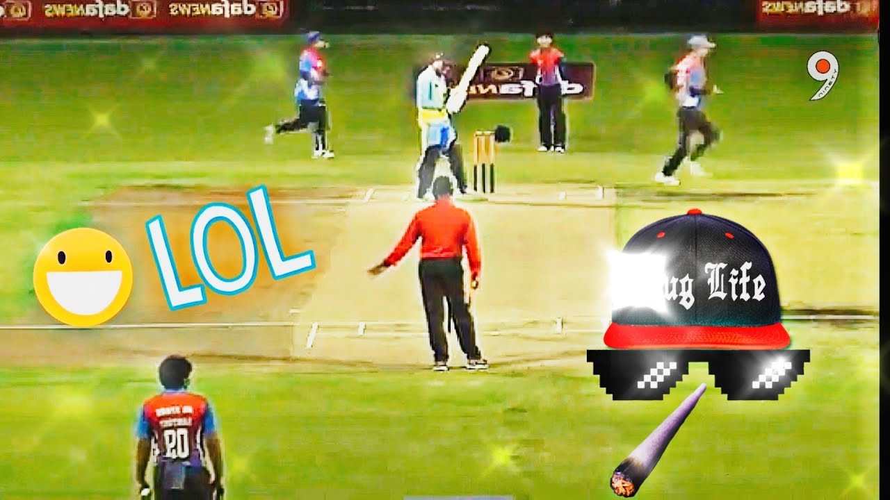 Funny batsman taking stump Guard l FUNNY CRICKET - YouTube