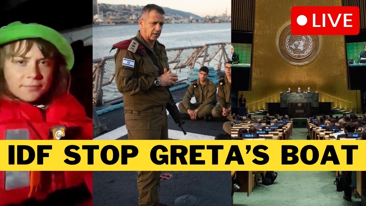 🚨 BREAKING: Chaos At UN As IDF Stop Greta Thunberg's Boat - YouTube