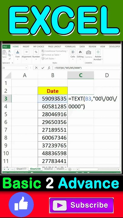 EXCEL DATA FORMATE #exceltips #shorts #exceltricks #excel #exceltutorial - YouTube
