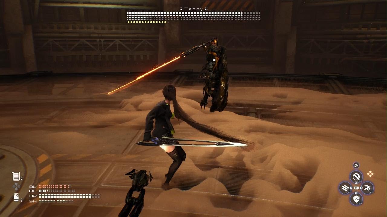 Stellar Blade_Tachy boss fight cheese easy method - YouTube