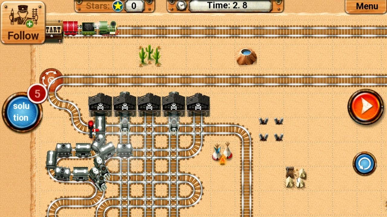 Train Track Maze Solving with Logic | Train Game | Android Gameplay ...