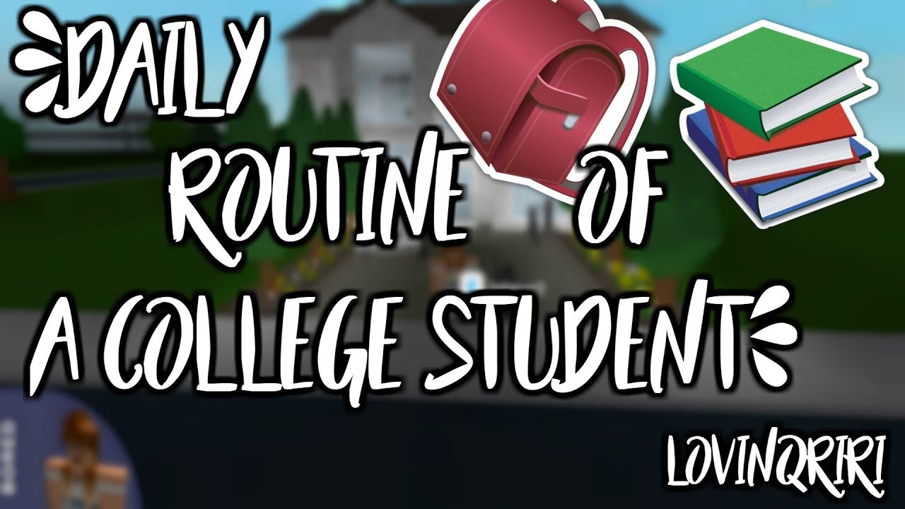 Day in the life of a college student || ROBLOX Bloxburg Roleplay - YouTube