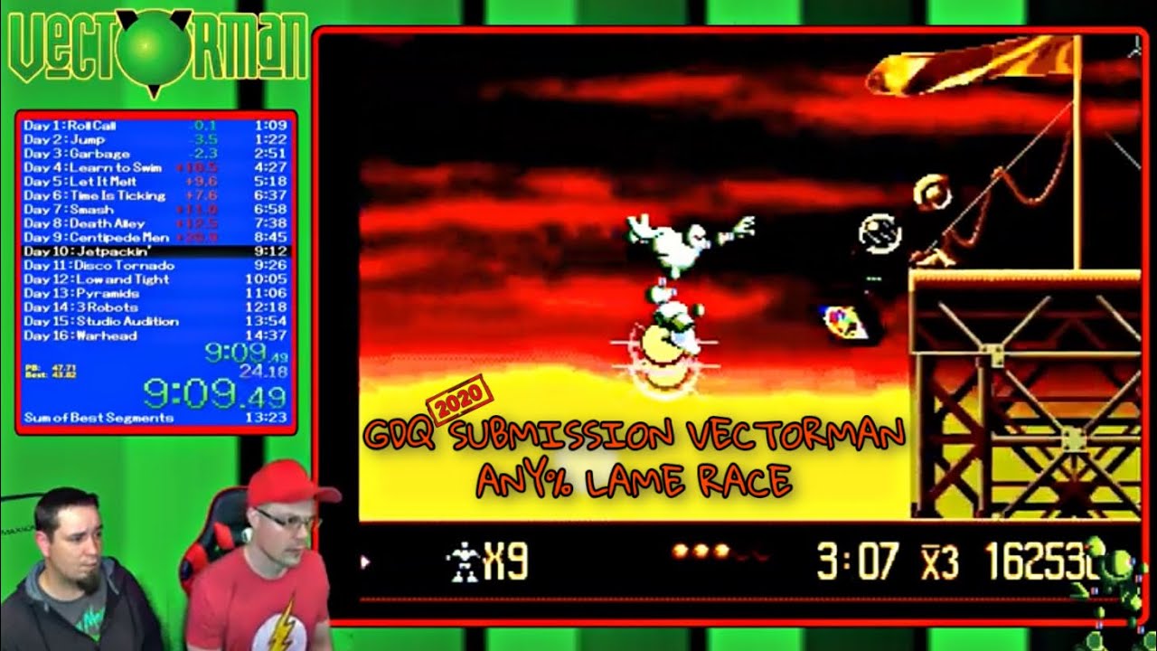 GDQ20 submission Vectorman Any% Lame Race General Andrews portion - YouTube