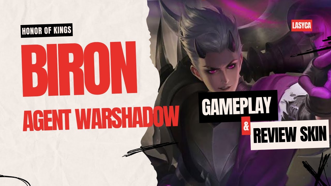 REVIEW SKIN AGENT WARSHADOW BIRON | HONOR OF KINGS - YouTube