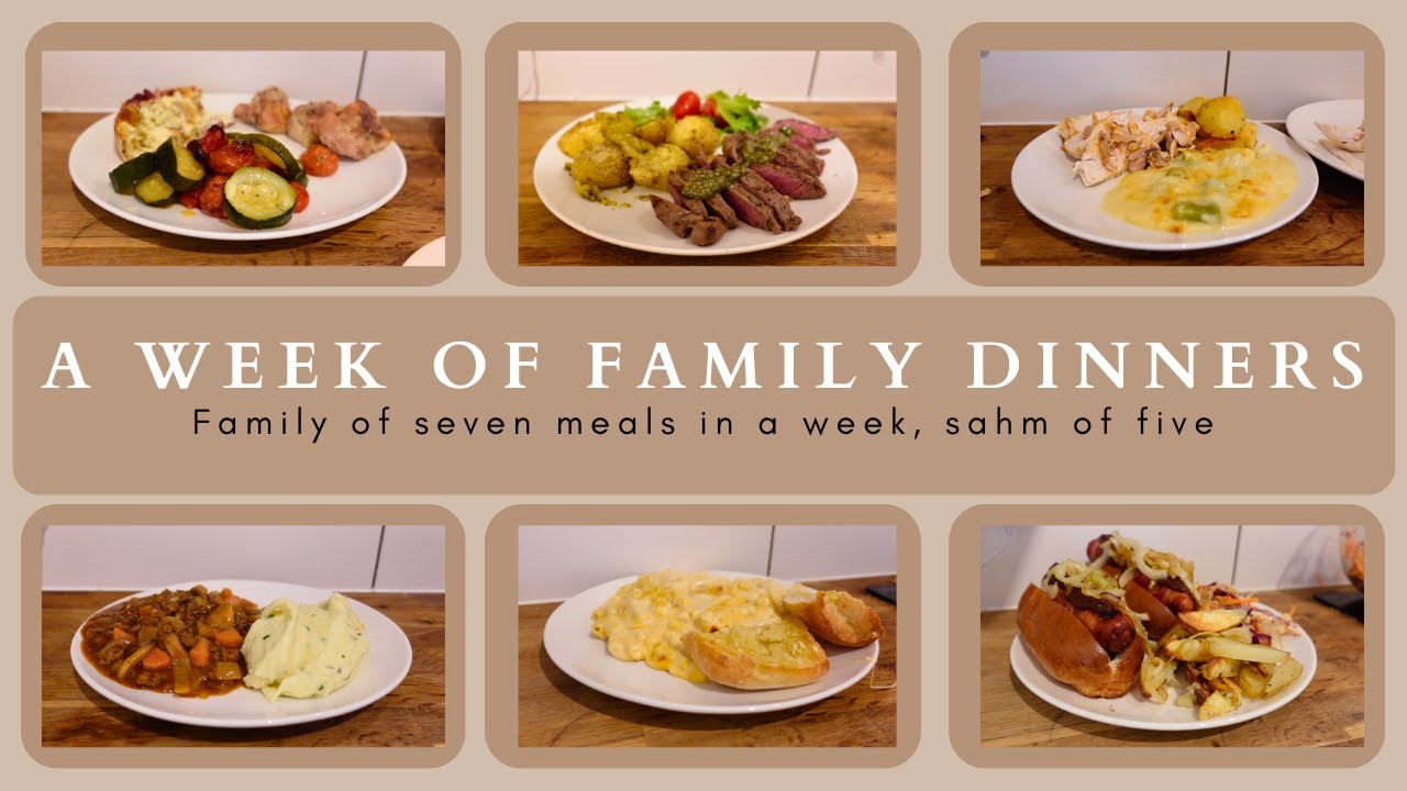 WEEK 35| FAMILY DINNERS OF THE WEEK | family of seven evening meal ...