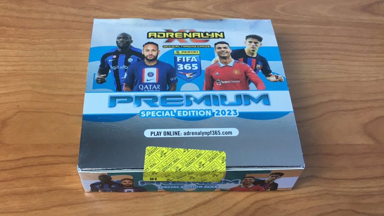Komplette DISPLAY BOX der Panini FIFA 365 2023 AXL Premium Booster ...