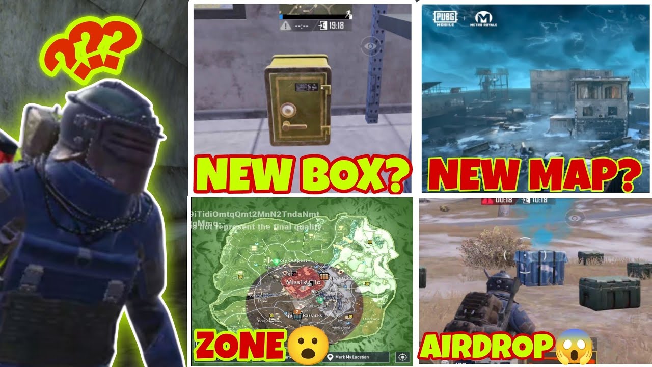 New map? New items? AIRDROP in metro royale 😱 pubg mobile metro royale ...