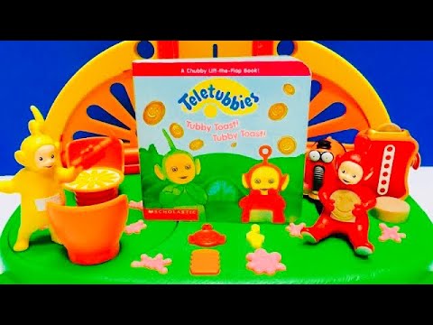 TELETUBBIES Toys Read Along TUBBY TOAST Board Book - YouTube