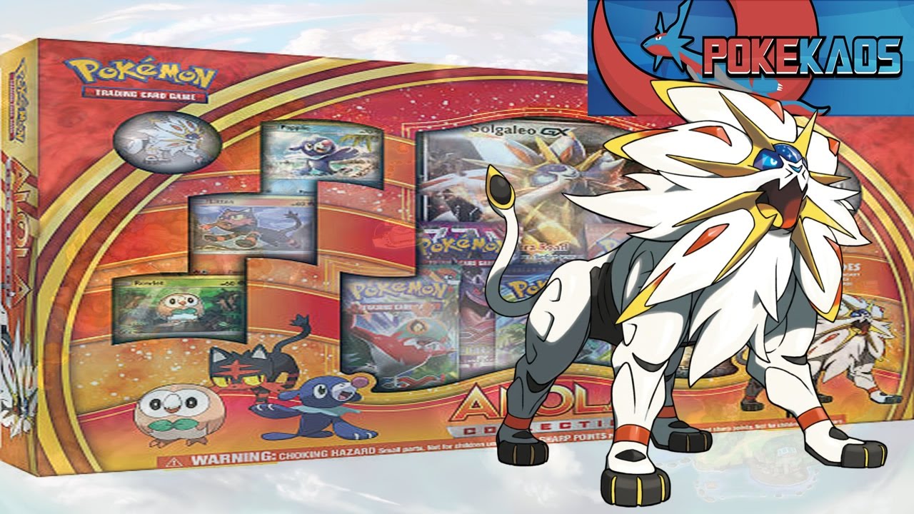 Opening An Early Pokemon TCG Alola Collection Box - Solgaleo GX - YouTube