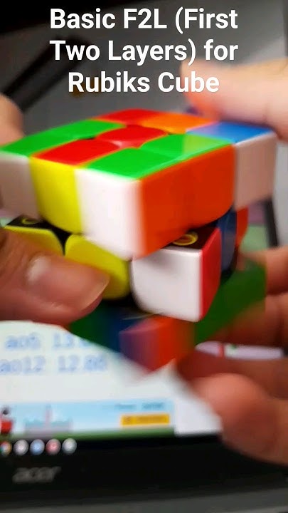 Basic F2L (First 2 Layers) cases for 3x3 Rubiks Cube #speedcubing # ...
