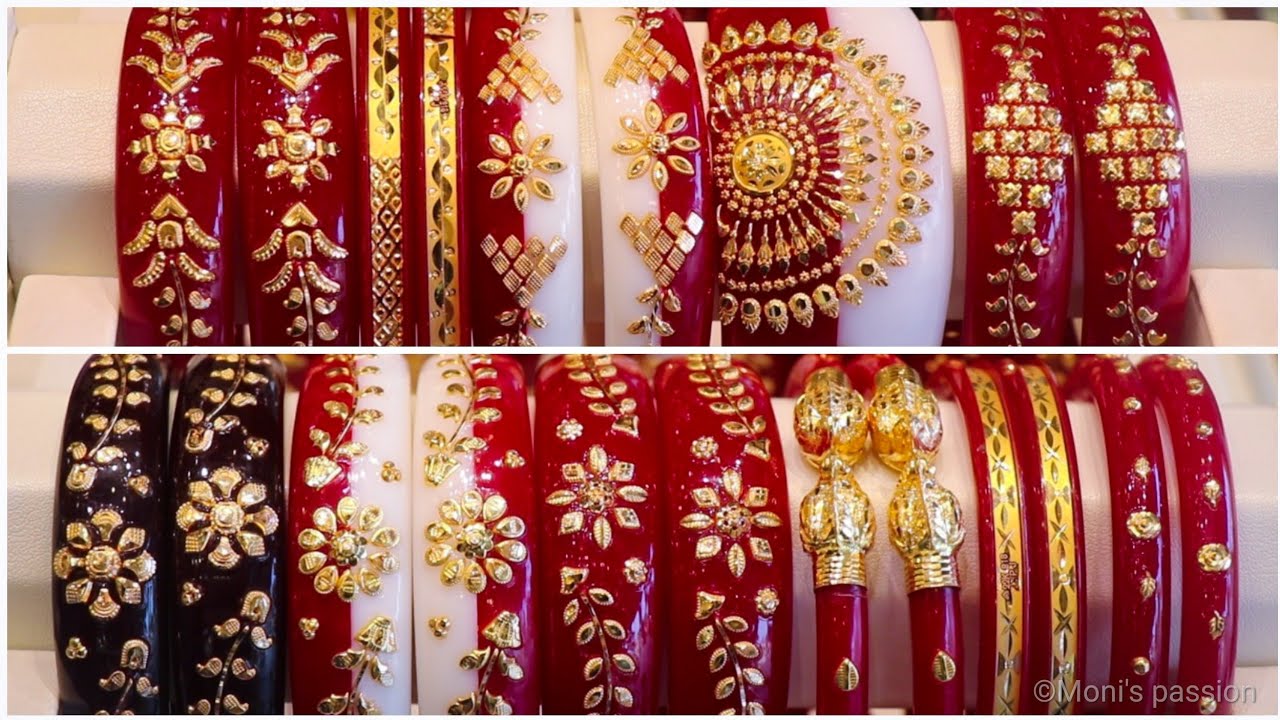 HUGE GOLD NEW POLA BANGLES COLLECTION 2021| POLA BANDHANO 2021|GOLD ...