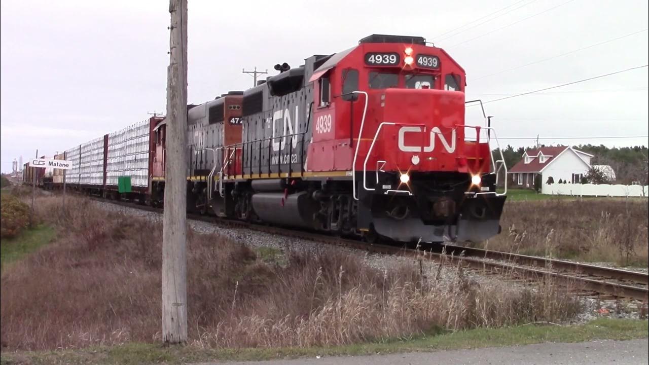 (HD) CN 4939 & CN 4720 (CN 561 West) Matane Qc ( Matane SUB M.P 31.99 ) - YouTube
