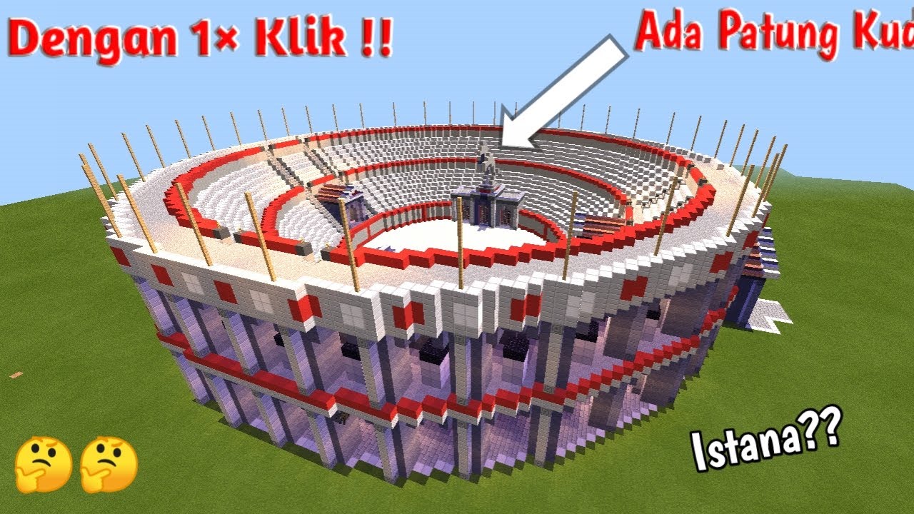 Cara Membuat Istana Dengan 1 Kali Klik!! || Minecraft indonesia - YouTube