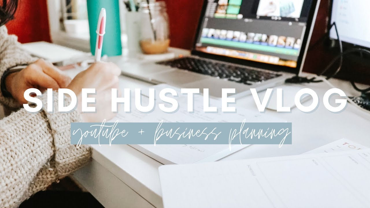 WORK DAY IN MY LIFE | 2021 business planning for my side hustle ...