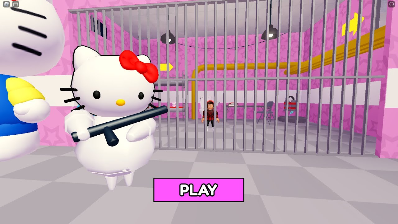 HELLO KITTY BARRY'S PRISON RUN! Obby - YouTube