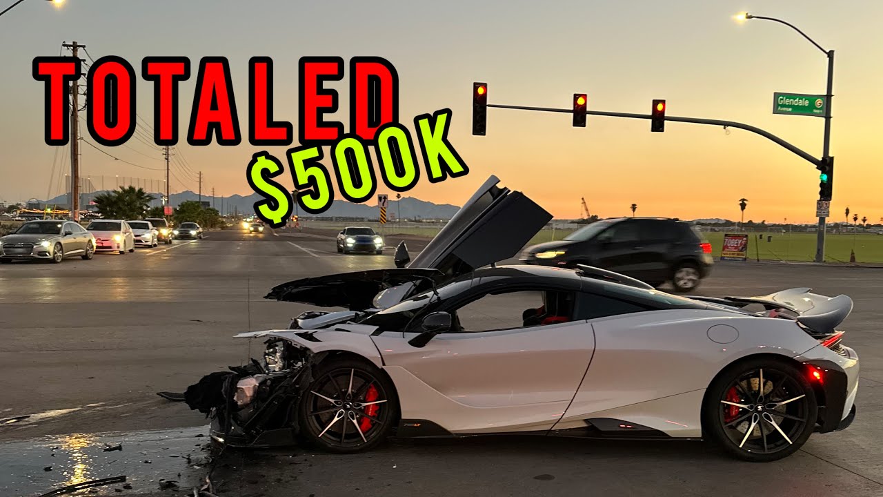 SUPERCAR TOTALED | MCLAREN 765LT CRASH 🤯 - YouTube