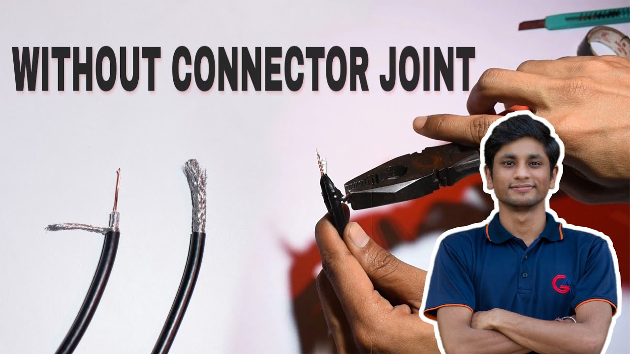 How to perfect joint without connector cable tv and DTH wire💯 ...