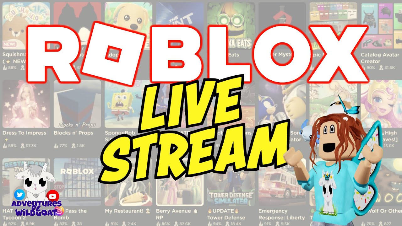 Games! Games! And MORE! All the Fun! - Roblox Live Stream - YouTube