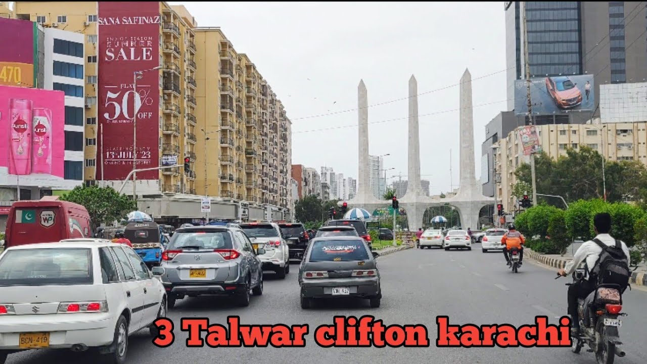 karachi 3 talwar to bilawal chowrangi | clifton road 3 talwar karachi ...
