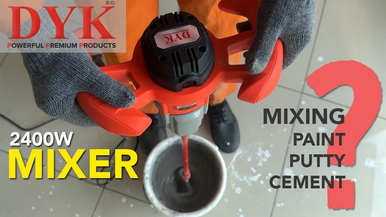 DYK Power Tools MIXER 2400W | Industrial quality | how to use mixer ...