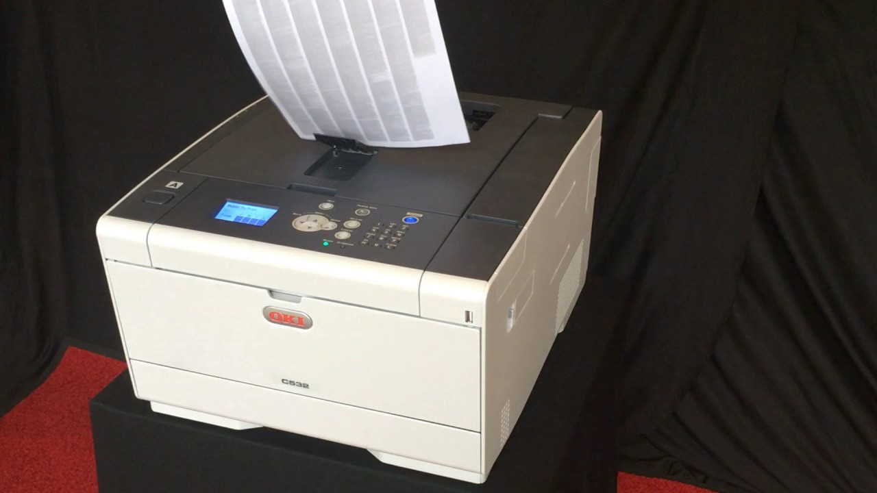 OKI C532 1200dpi ENG - YouTube
