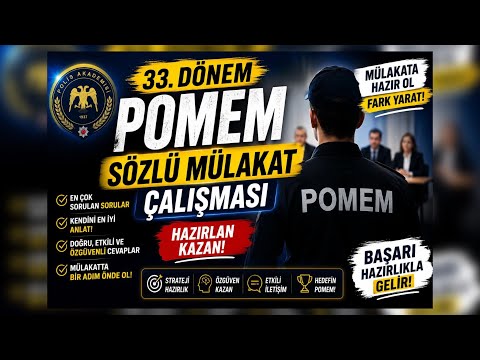 33. Dönem POMEM Sözlü Mülakatı Nasıl Geçilir? Gerçek Mülakat Simülasyonu...