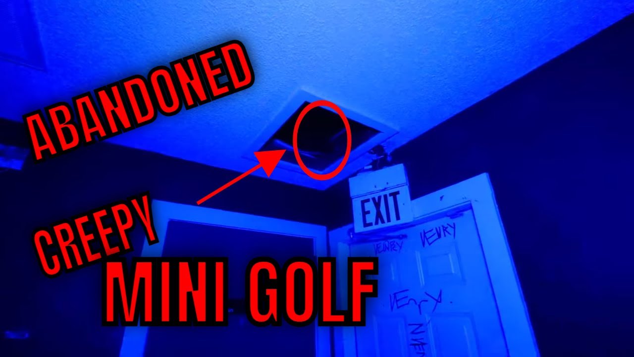 SCARY CREEPY Abandoned Mini Golf | EXPLORING AFTER DARK - YouTube
