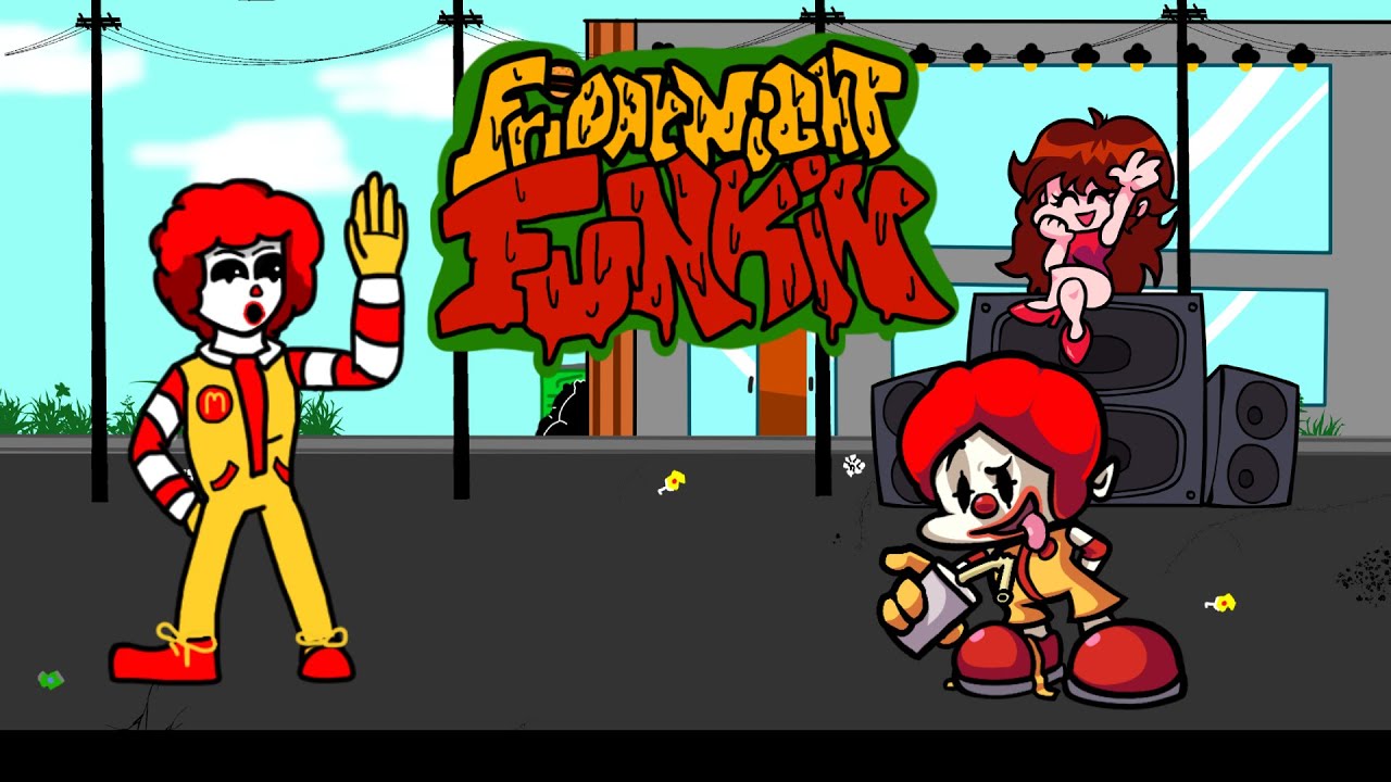 FNF VS Ronald McDonald l sneak peek-avance - YouTube