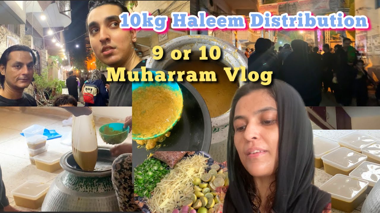 10 Muharram ko daigh banwae 10kg Haleem banta || Saas Susar ki Barsi ...