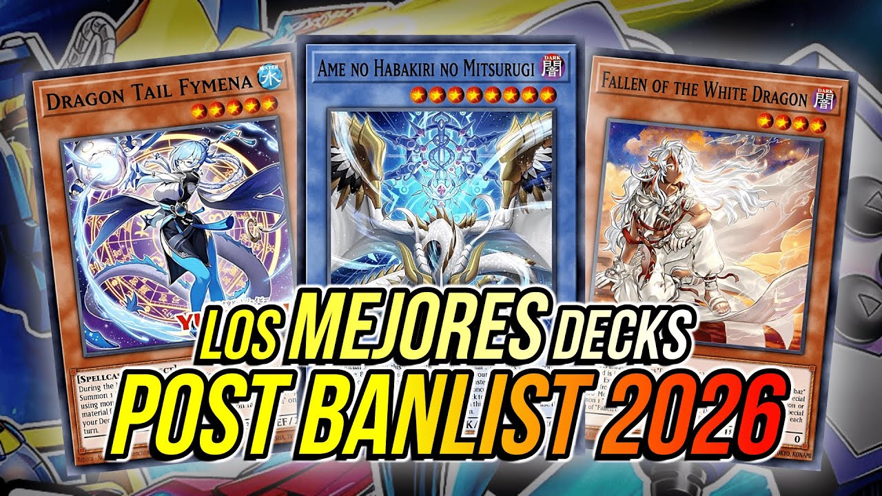 😱Los MEJORES DECKS de YUGIOH Post BANLIST FORMATO 2026🔥 - YouTube