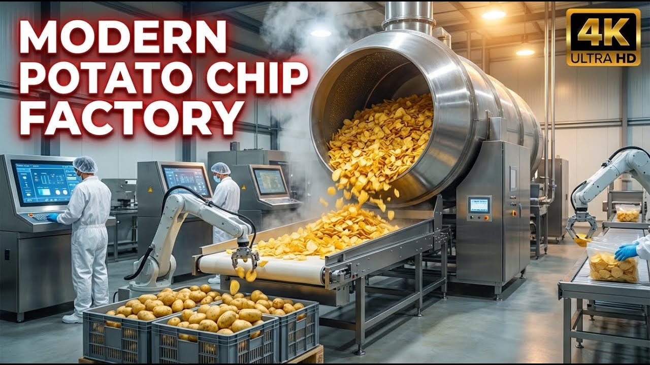 Inside Pringles Factory – (Full Process) How Stacked Chips Are Made ...
