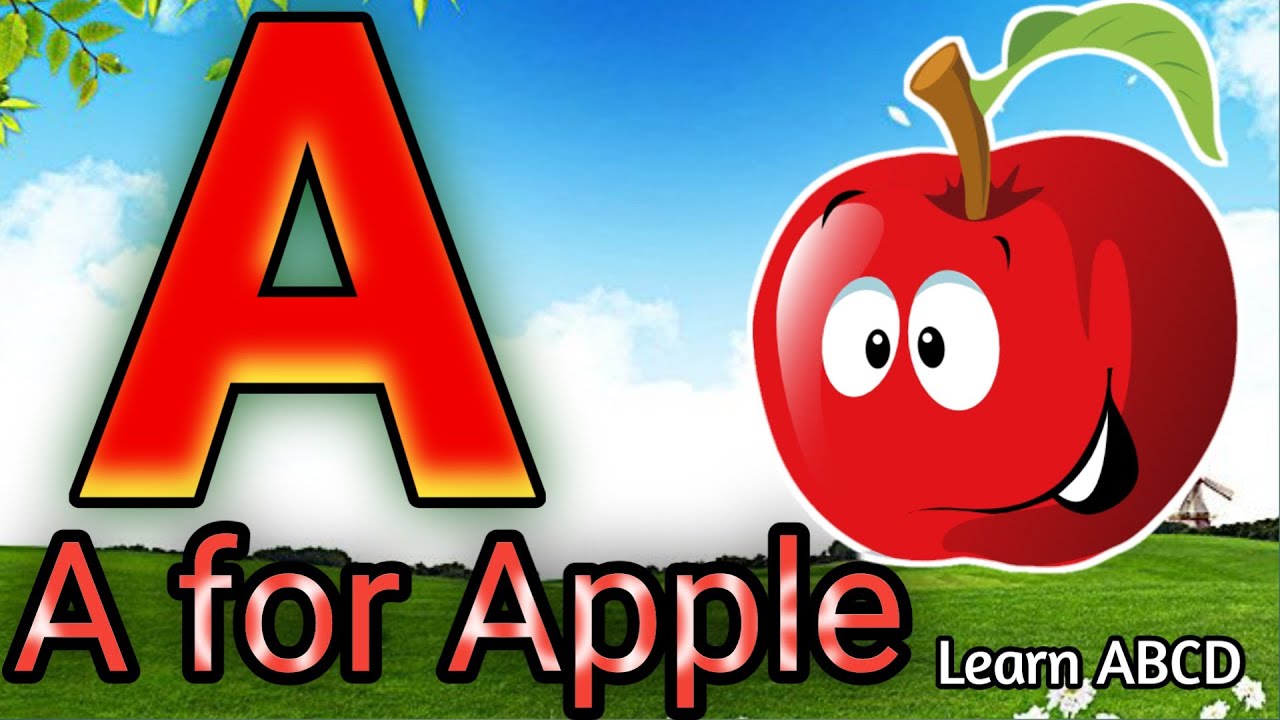 A for Apple with live example | A for Apple | abcd | English alphabet ...