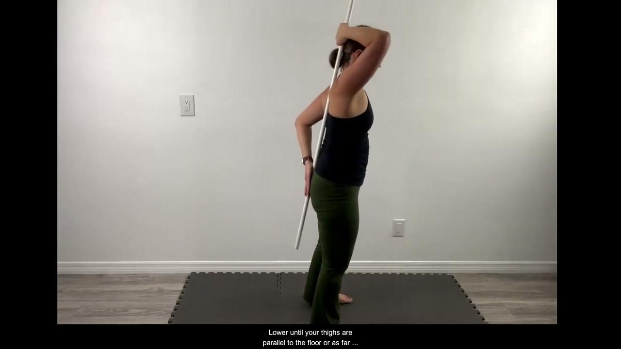 PVC Pipe Squat - YouTube