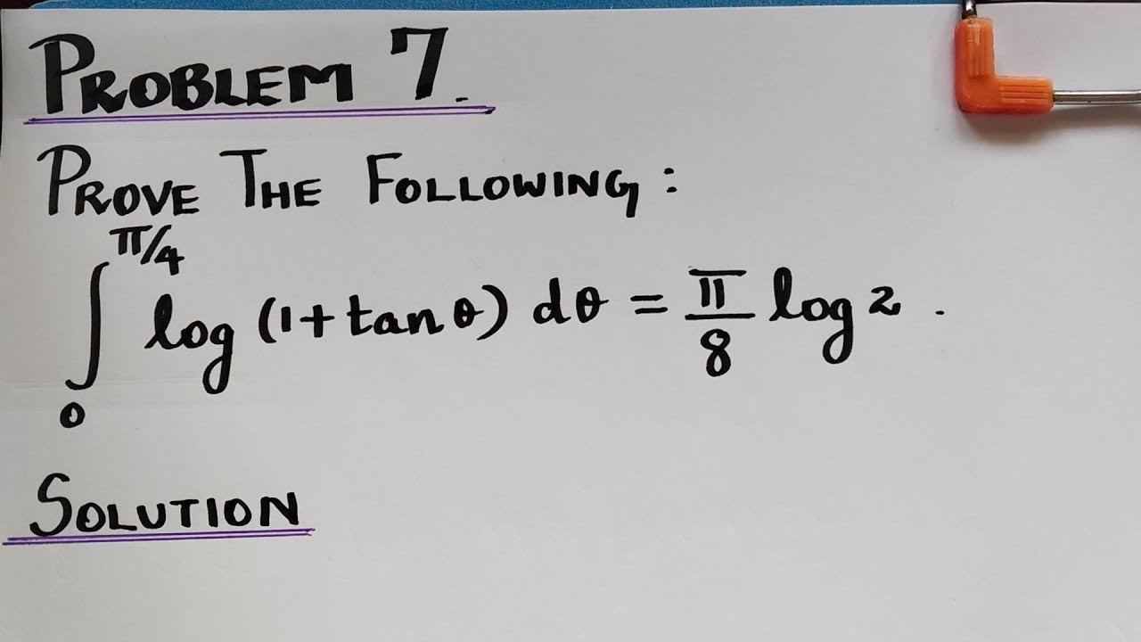 definite integral|| problem 7|| integral calculus - YouTube