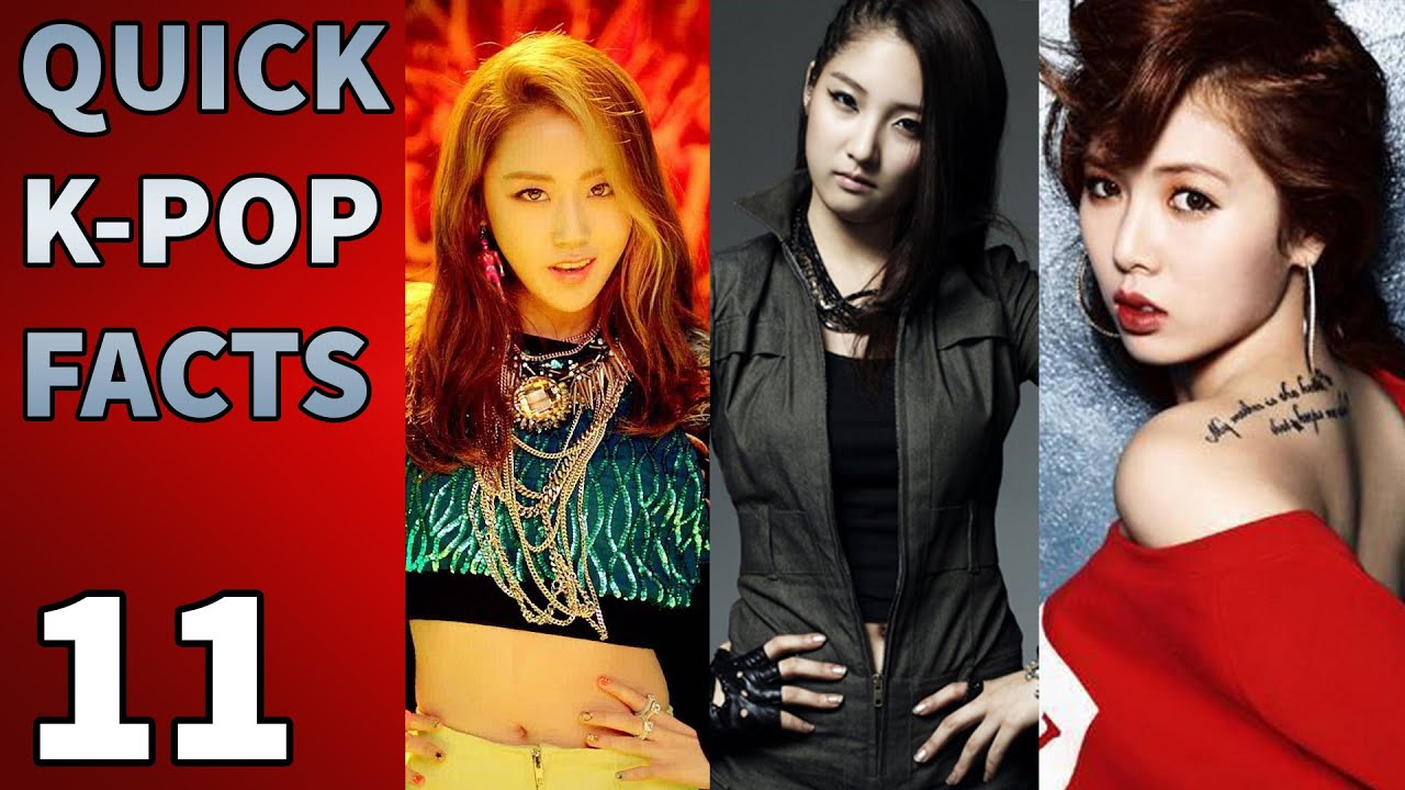 QUICK K-POP FACTS #11 - 4Minute - YouTube