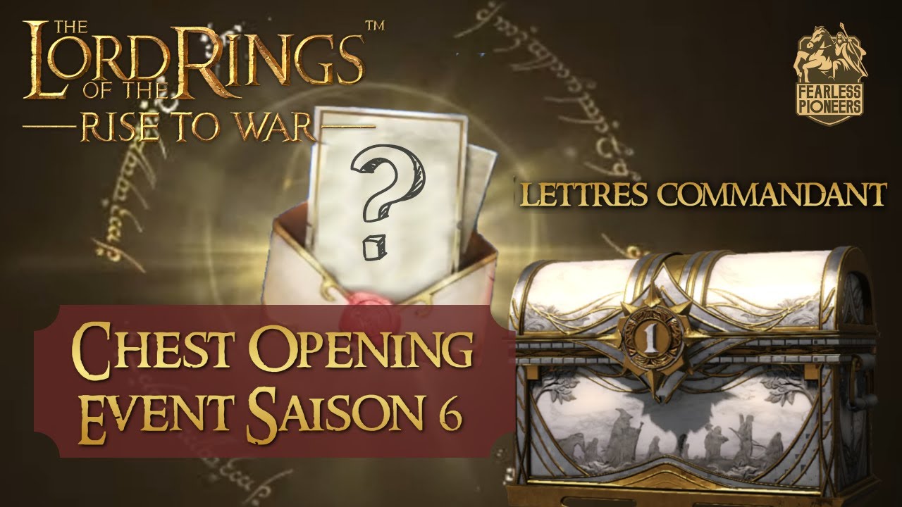 🗝️ OMG LETTRE COMMANDANT T3 | x100 LOTR MATHOMS EVENT CHEST OPENING ...