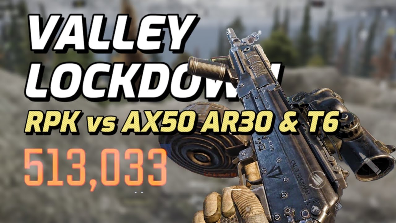 LAWAN SNIPER AX50 DI VALLEY PAKE RPK?? Valley Lockdown Experience ...
