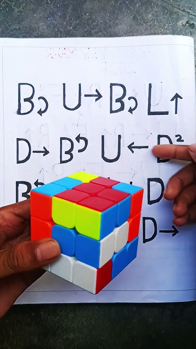 Amazing (Checker Board) pattern in 3x3 cube easy step by step ⬆️ ️ #shorts#EASY MOVEMENT - YouTube