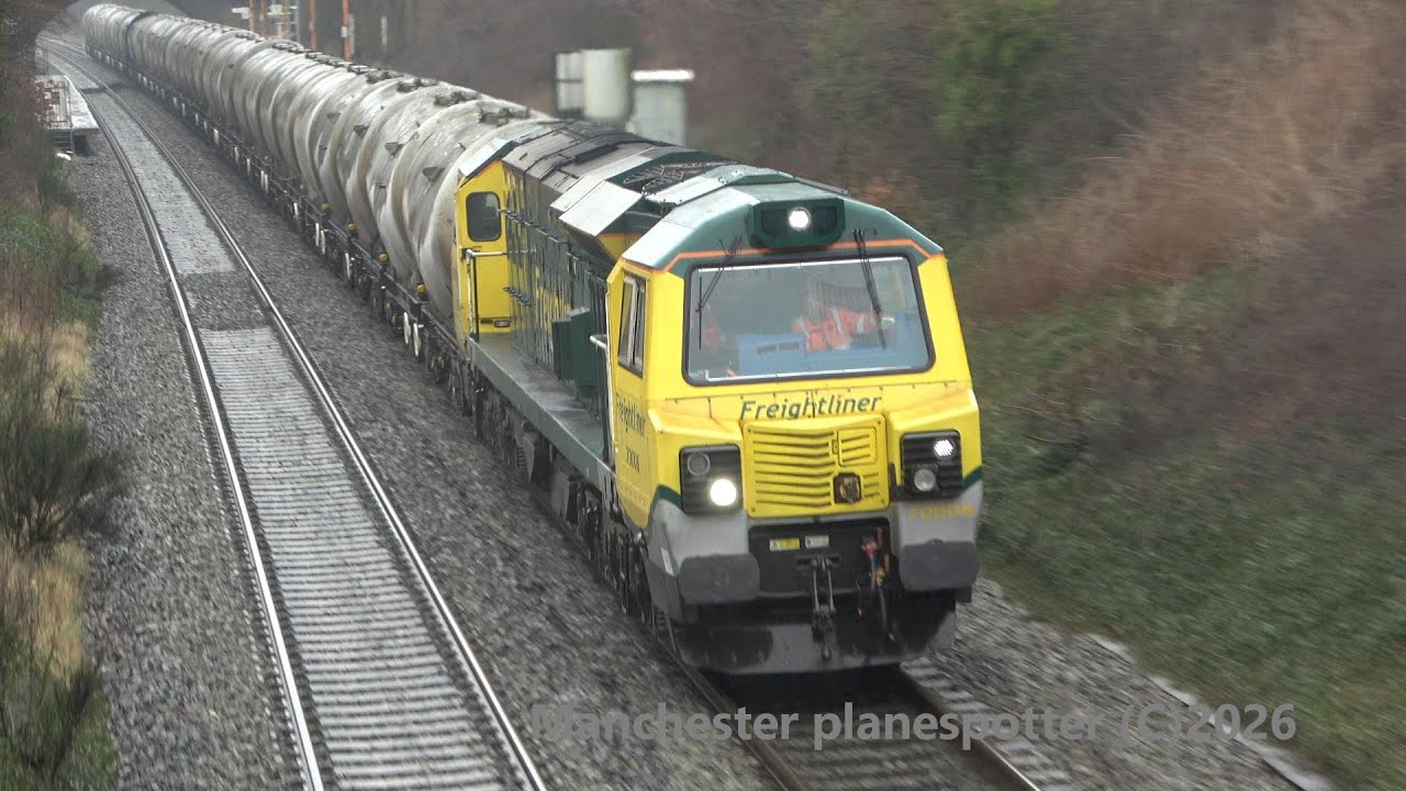 Freightliner Class 70006 On 6G65 On Cement Train Is Seen Passing At ...