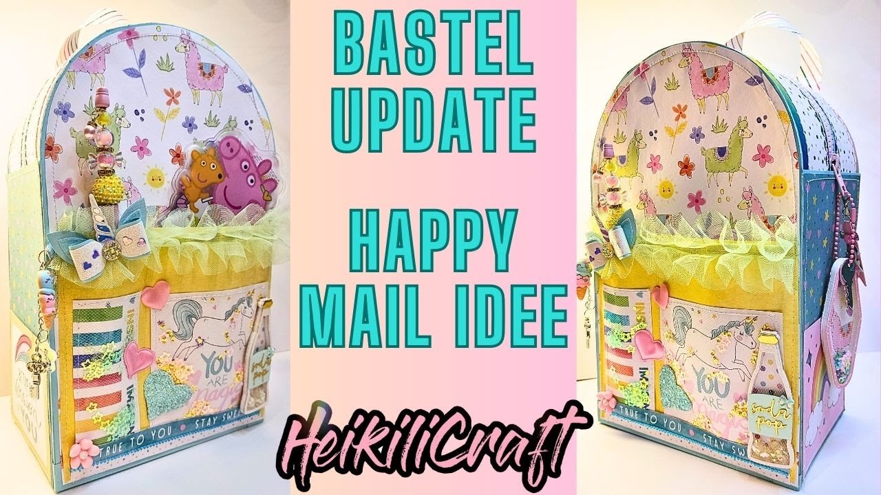 Mein gebastelter Rucksack aus Papier Geschenke basteln für Freunde ...