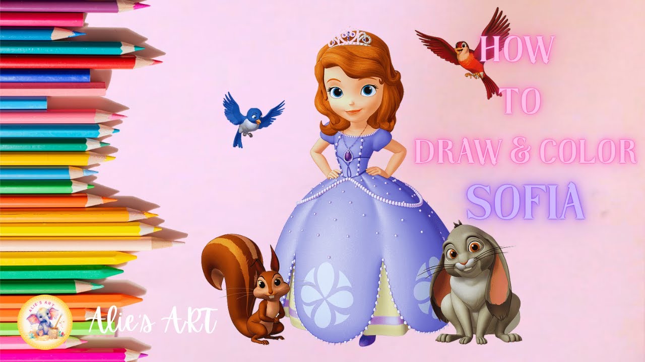 How To Draw Princess SofiaThe First 👑 Beautiful Sofia Drawing For ...