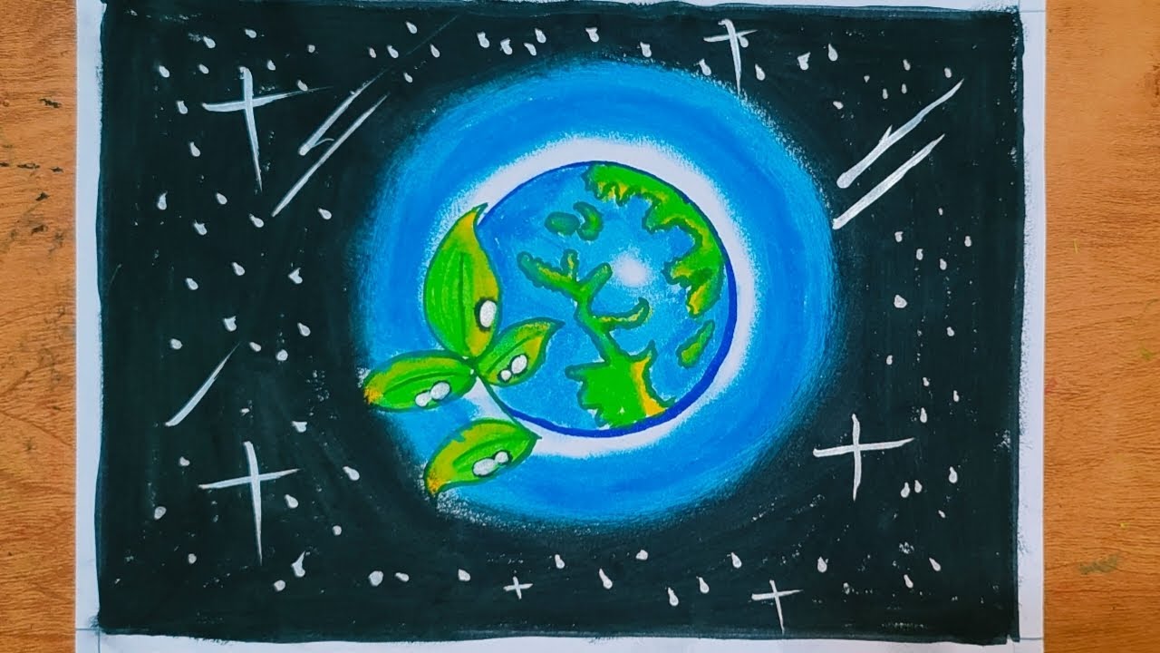 World Earth Day Drawing/ World Earth Day Easy Drawing for beginners ...
