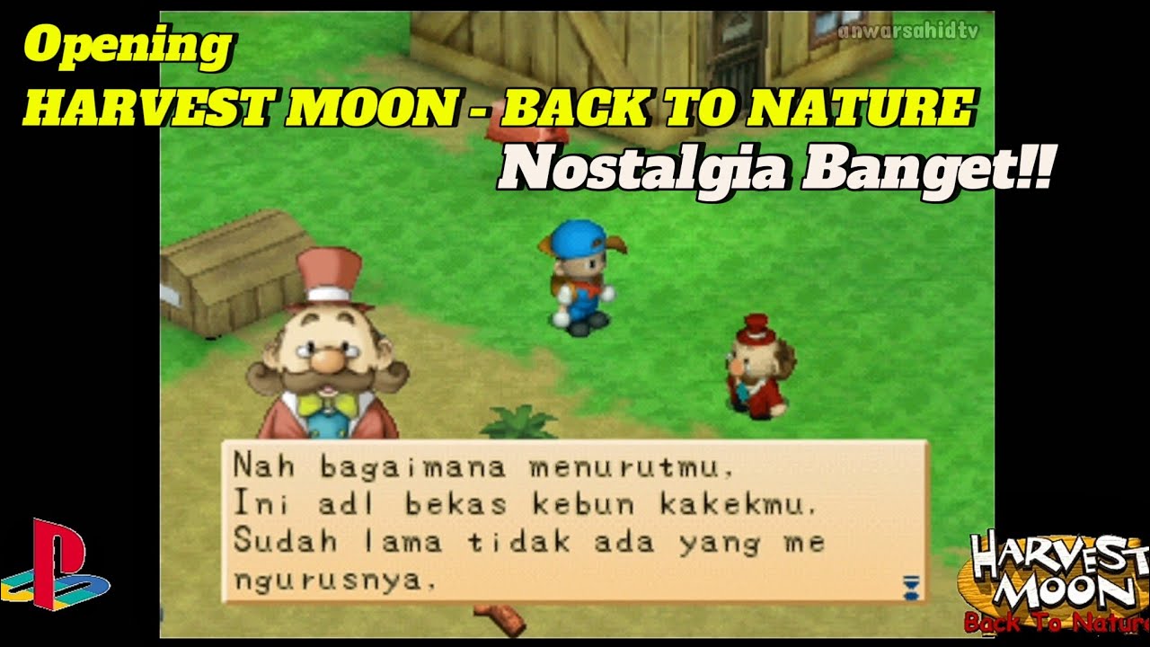 OPENING GAME HARVEST MOON BACK TO NATURE - Game PS1 Nostalgia Banget‼️# ...