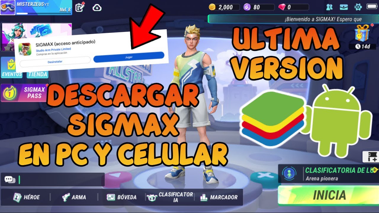 Como DESCARGAR Sigmax para PC 2023 ULTIMA VERSION *Instalación fácil* Juega en PC ó CELULAR ...
