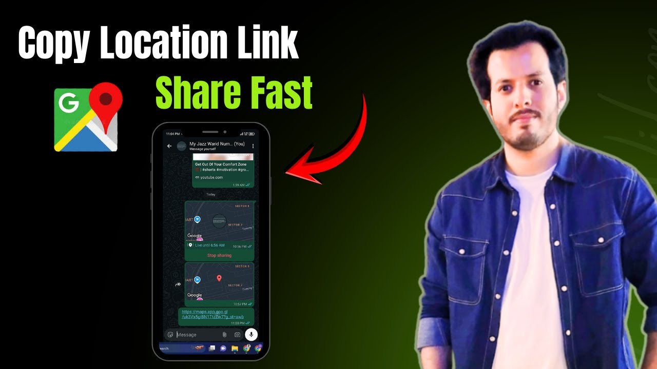 How To Copy and Send Any Location Link from Google Maps | Step by Step ...