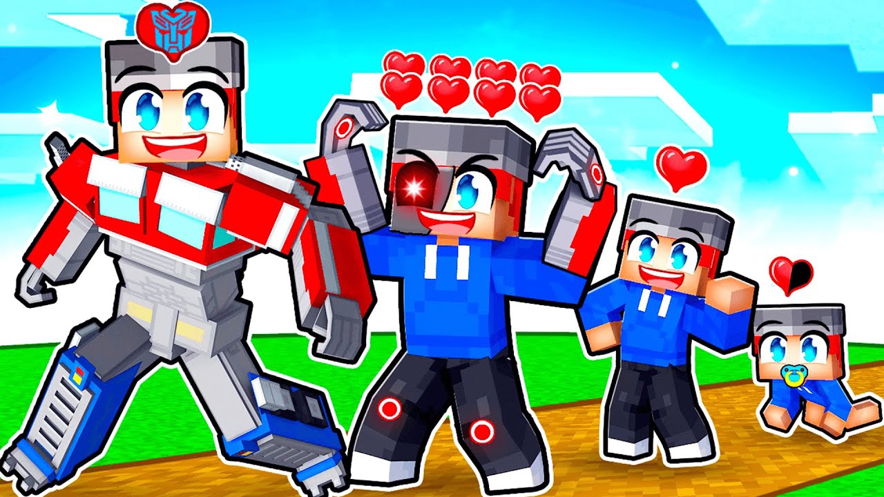 Gara’s BIRTH to TRANSFORMER in Minecraft! - YouTube