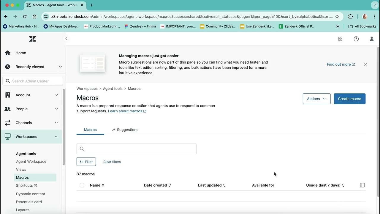 Zendesk - Consolidated macros management demo - YouTube
