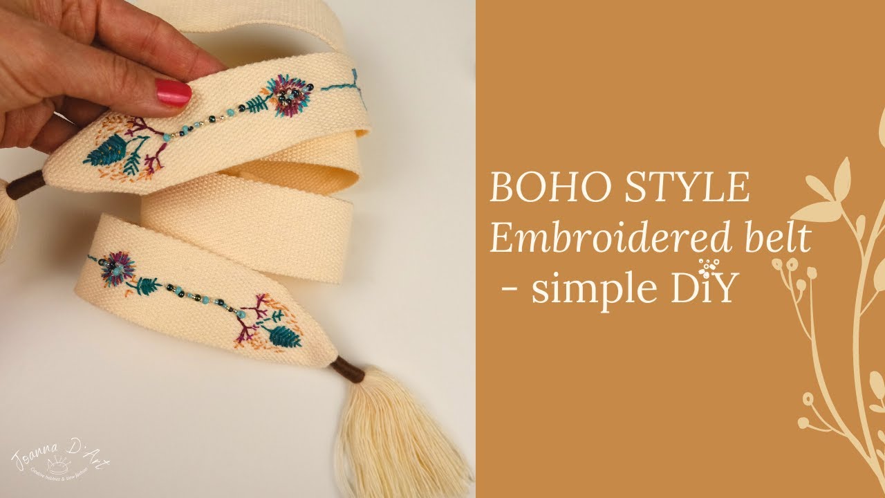 Boho style belt DIY - YouTube